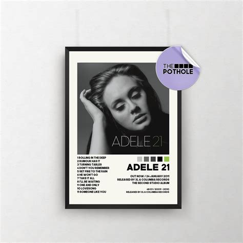 Adele Posters 21 Poster Adele 21 Album Cover Poster