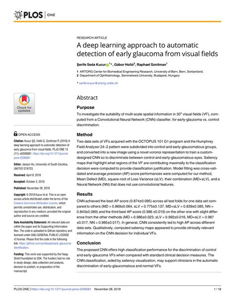 Pdf A Deep Learning Approach To Automatic Detection Of Early Glaucoma