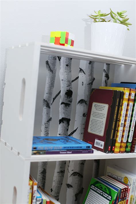 Diy Wood Crate Bookshelf Tutorial Sew Much Ado