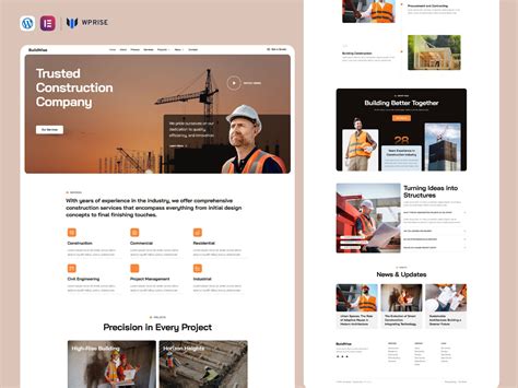 Buildzen Construction And Architect Elementor Template Wprise
