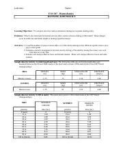 Lab Running Kinematics Docx Lab Time Name EXS Biomechanics RUNNING KINEMATICS