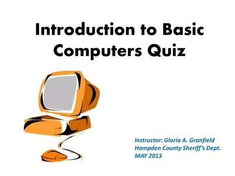 PPT Introduction To Basic Computers Quiz Interactive Learning Session PowerPoint Presentation