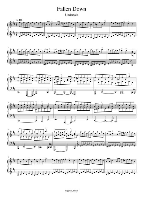 Undertale アンダーテール ピアノコレクションズ 楽譜