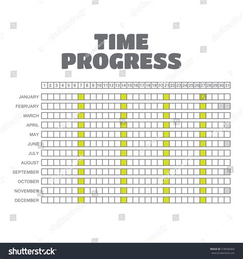 Vector Timeline Progress Graph Gantt Chart Stock Vector Royalty Free 578506465 Shutterstock