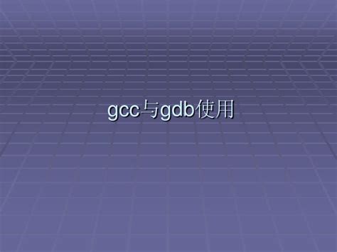 gcc与gdb使用 word文档在线阅读与下载 无忧文档
