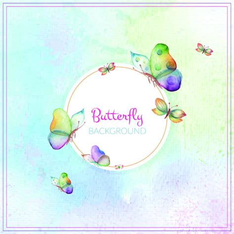 초록 나비 배경 Eps Ai Uidownload