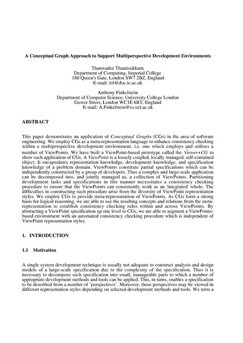 aconceptual graph approachto support multiperspective development