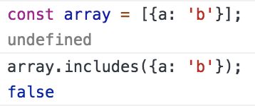 Javascript Array Includes To Find Object In Array Stack Overflow