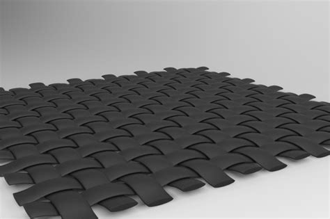 Plain Weave Fabric Step Iges Solidworks 3d Cad Model Grabcad