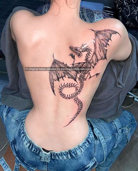 Womens Full Back Tattoo