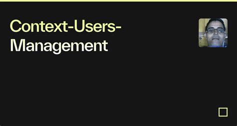 Context Users Management Codesandbox