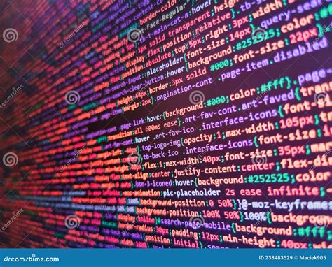 Technology Concept Hex Code Digital Background Big Data And Internet