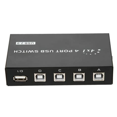 2 4 Port Usb 2 0 Manual Sharing Switch Switcher Box For Pc Printer Scanner 4 Port