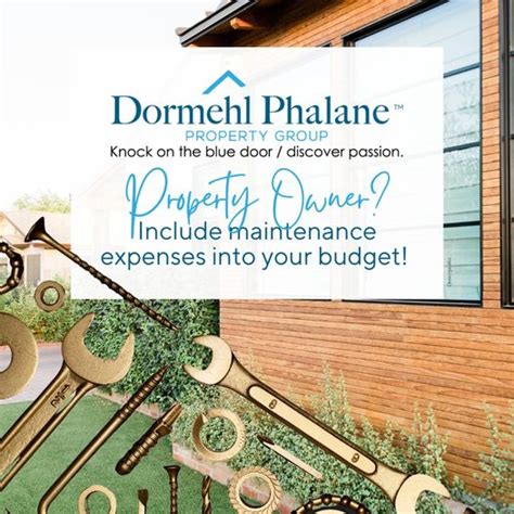 Include Maintenance Expenses Into Your Budget Dormehl Phalane