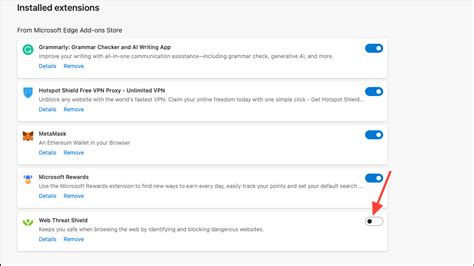 How To Remove Web Threat Shield From Microsoft Edge