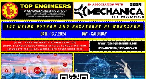 Iot Using Python And Raspberry Pi Workshop Workshops Event In Chennai