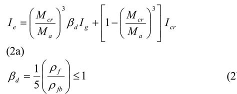 Aci 4401r 06 Uses An Effective Moment Of Inertia