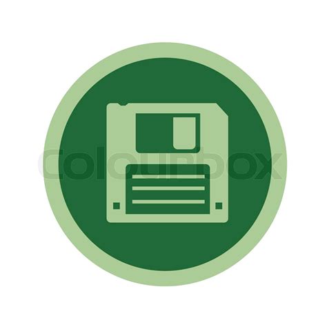 Software Icon In Green Stock Vector Colourbox