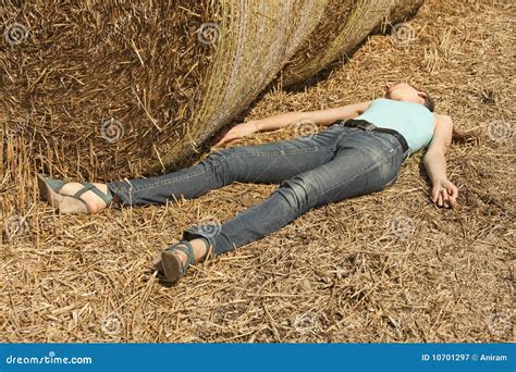 Woman Unconscious In Field Stock Image Image Of Woman 10701297