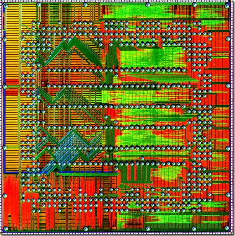 Molecular Expressions Chip Shots Ibmmotorola Integrated Circuits Powerpc 601