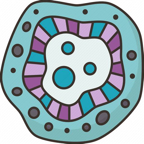 Microscopic Cell Structure Biology Science Icon Download On Iconfinder