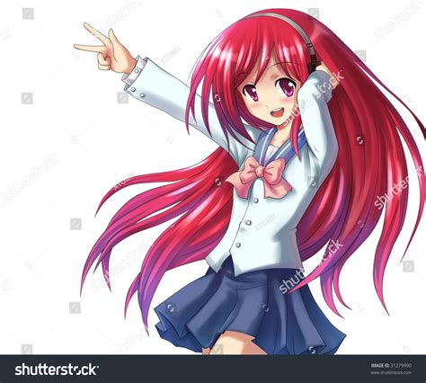 Excited Anime Girl