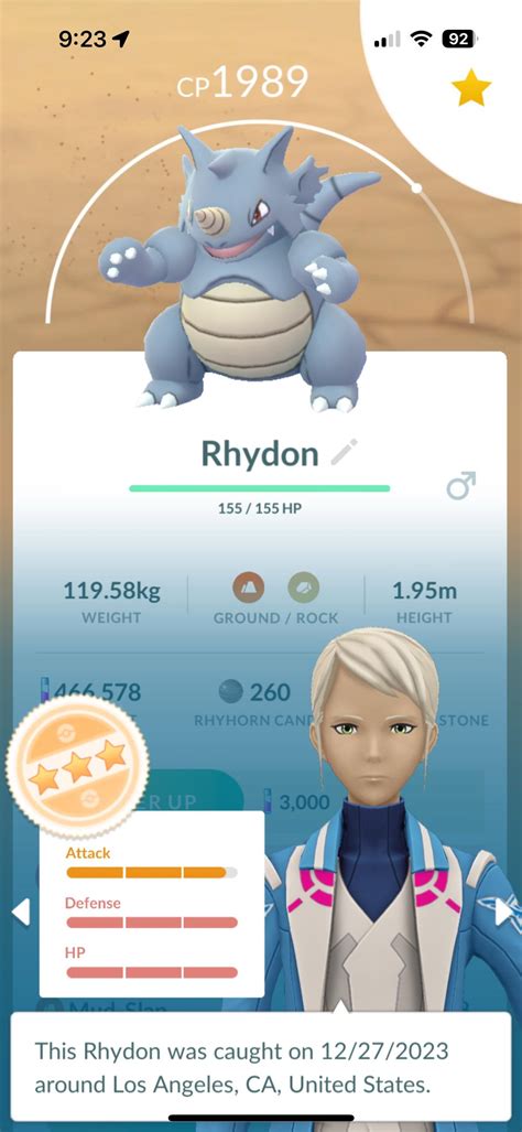 Rhydon Pokemon Go Almost Have A Full Set Shiny Male Rhyhorn Caught