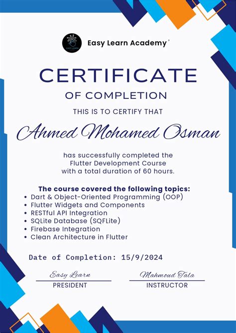 Ahmed Mohamed Osman On Linkedin Flutter Dart Mobiledevelopment Continuedlearning