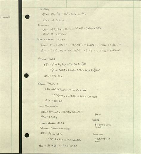 Structural Calculations Conections And Slab Pdf Physics Science
