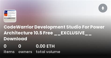 Codewarrior Development Studio For Power Architecture 105 Free Exclusive Download