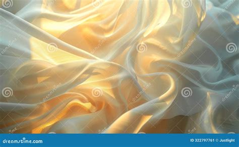 Sunlight Filters Through The Translucent Fabric Creating A Soft Glowing Effect Stock Image
