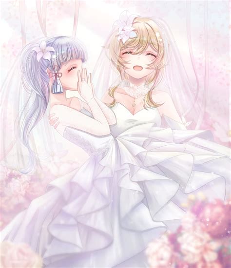 Lumine And Kamisato Ayaka Genshin Impact Drawn By Lalaty Ciel Danbooru