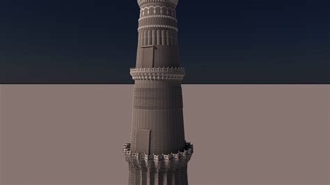 Qutub Minar Model Turbosquid 2065708