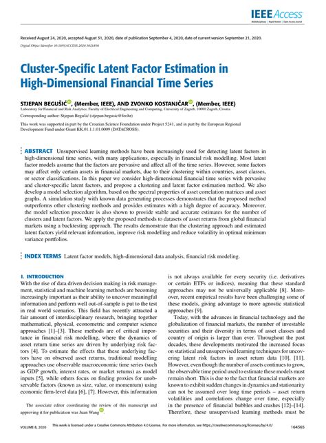 Pdf Cluster Specific Latent Factor Estimation In High Dimensional
