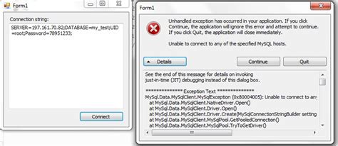 C Remote Connection To Mysql Stack Overflow