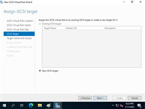 Windows Server ISCSI Configure ISCSI Target Server World