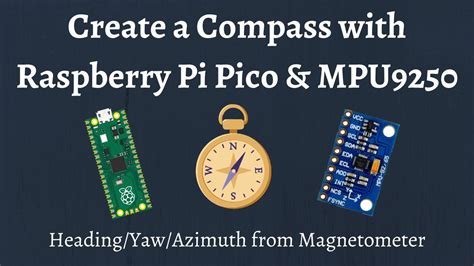 Create A Compass With Raspberry Pi Pico And Magnetometer Heading Angle Calculation Youtube