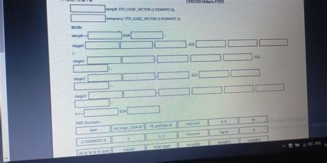 Solved Assume That The Vhdl Code Of A Fa Is Defined As