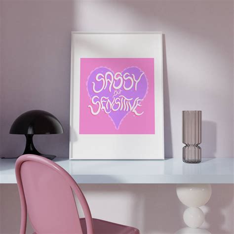 Sassy But Sensitive Art Print By Koukou