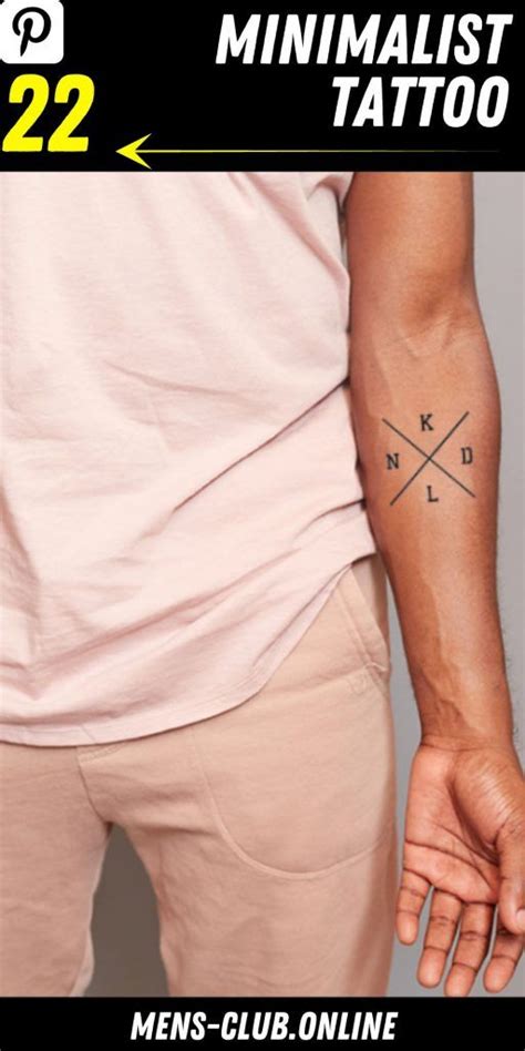 Minimalist Tattoo Ideas For Men Embracing Simplicity And Style