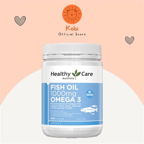 Healthy Care Fish Oil 1000mg Omega 3 400 Capsules Shopee Singapore