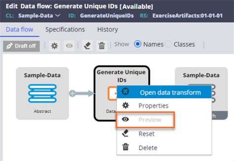 using the data transform component pega academy