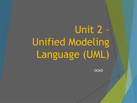 Unified Modeling Language Umlbasic Conpptx