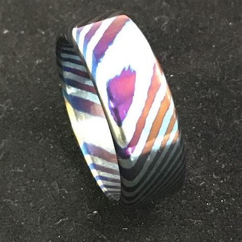 Timascus Signet Ring Etsy