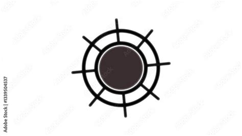 Black Digital Rader Searching System Animation Rader Hud Technology