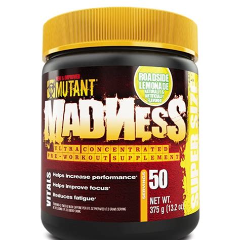 Mutant Mutant Madness Roadside Lemon 225 g - Vitamin King - Sports ...