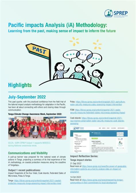 Gcca And Supa Newsletter Quarter 3 July September Pacific Impacts Analysis Ia Methodology