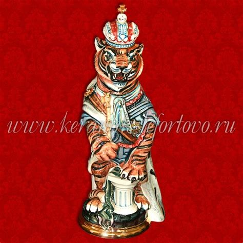 Купить "Тигр-император" (цветной с золотом), 1 л, ШФ-157С | Штофы от ...