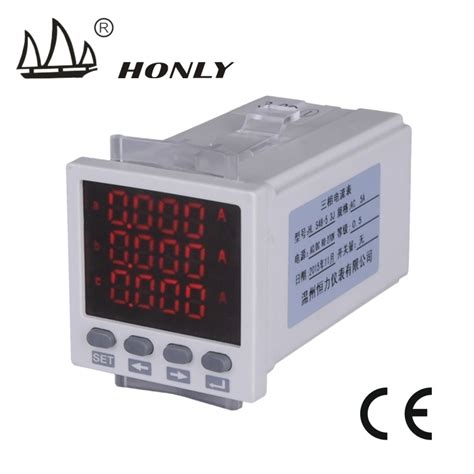 Lcd Multifunctional 3 Phase Voltammeter Digital Power Factor