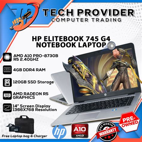 Hp Elitebook G Notebook Laptop Amd A Pro B R Gb Ram Ddr Gb Ssd Free Bag